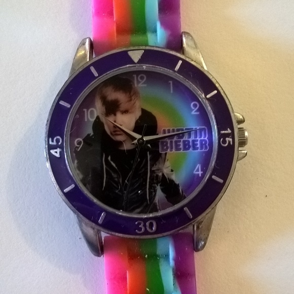 Justin Bieber | Accessories | Justin Bieber Watch Purple Multi Color ...